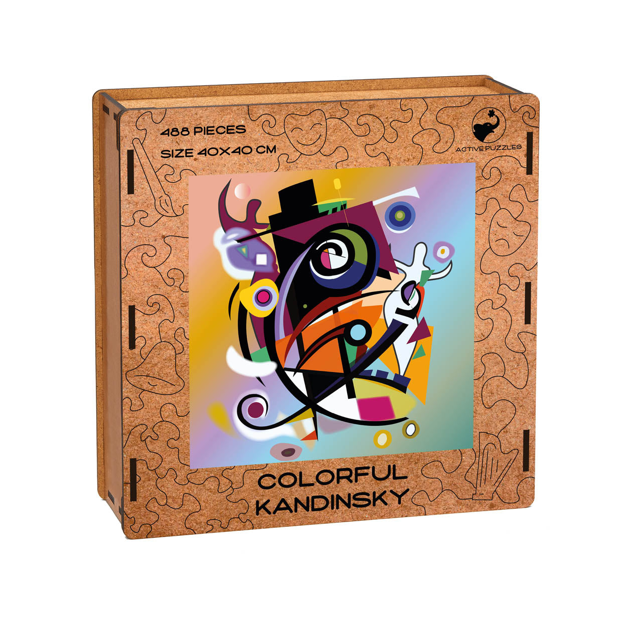 Kandinsky Wooden Jigsaw Puzzle | High Quality Gift – Active Puzzles