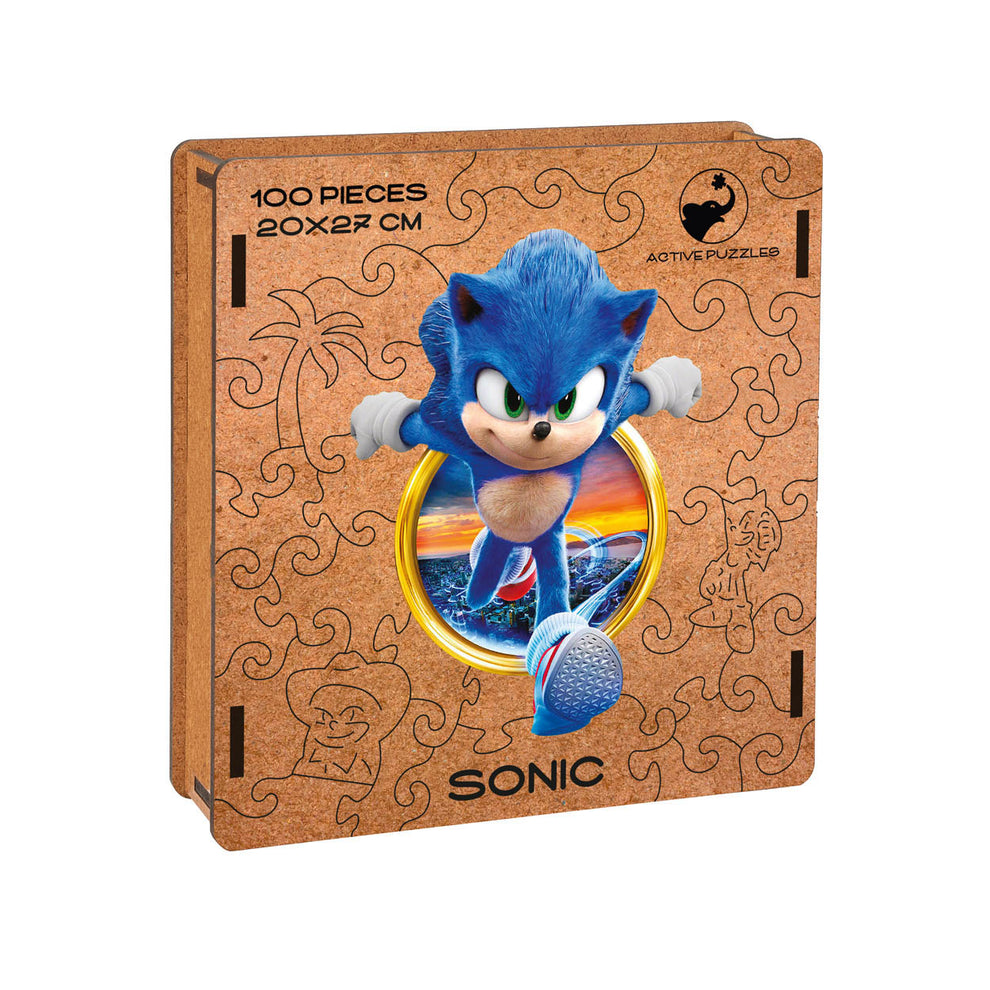 Sonic Wooden Jigsaw Puzzle | High Quality Gift – Active Puzzles
