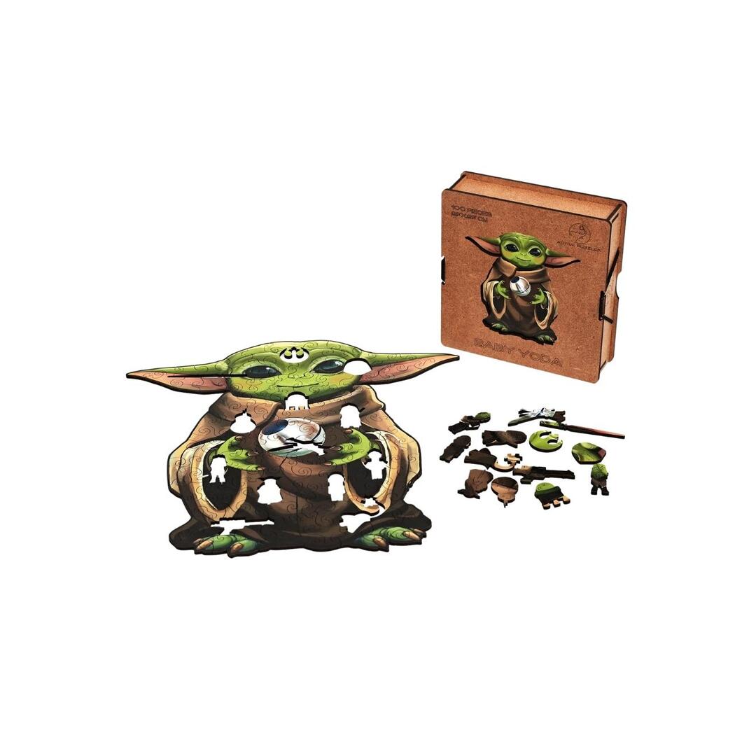 Baby Yoda Wooden Jigsaw Puzzle | High Quality Gift – Active Puzzles